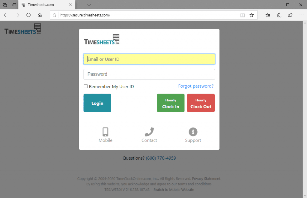First-Time Login for Mobile Users